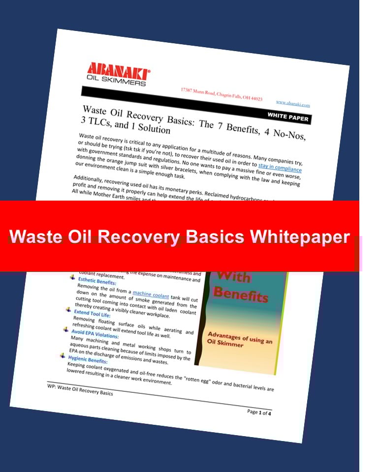Waste Oil Recovery Basics: The 7 Benefits, 4 No-Nos, 3 TLCs, and 1 Solution